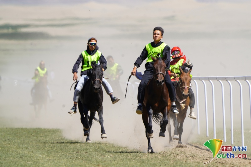 Horse racing fans competed on grassland in Xinjiang_English__China ...