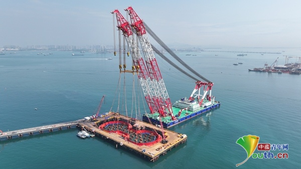 Xiamen-Jinmen Bridge sets maritime engineering milestone with 4,225-ton ...