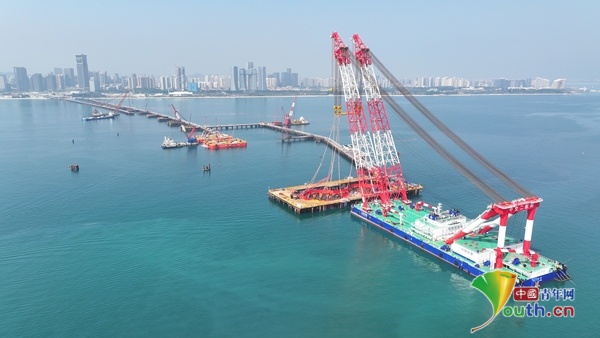 Xiamen-Jinmen Bridge sets maritime engineering milestone with 4,225-ton ...