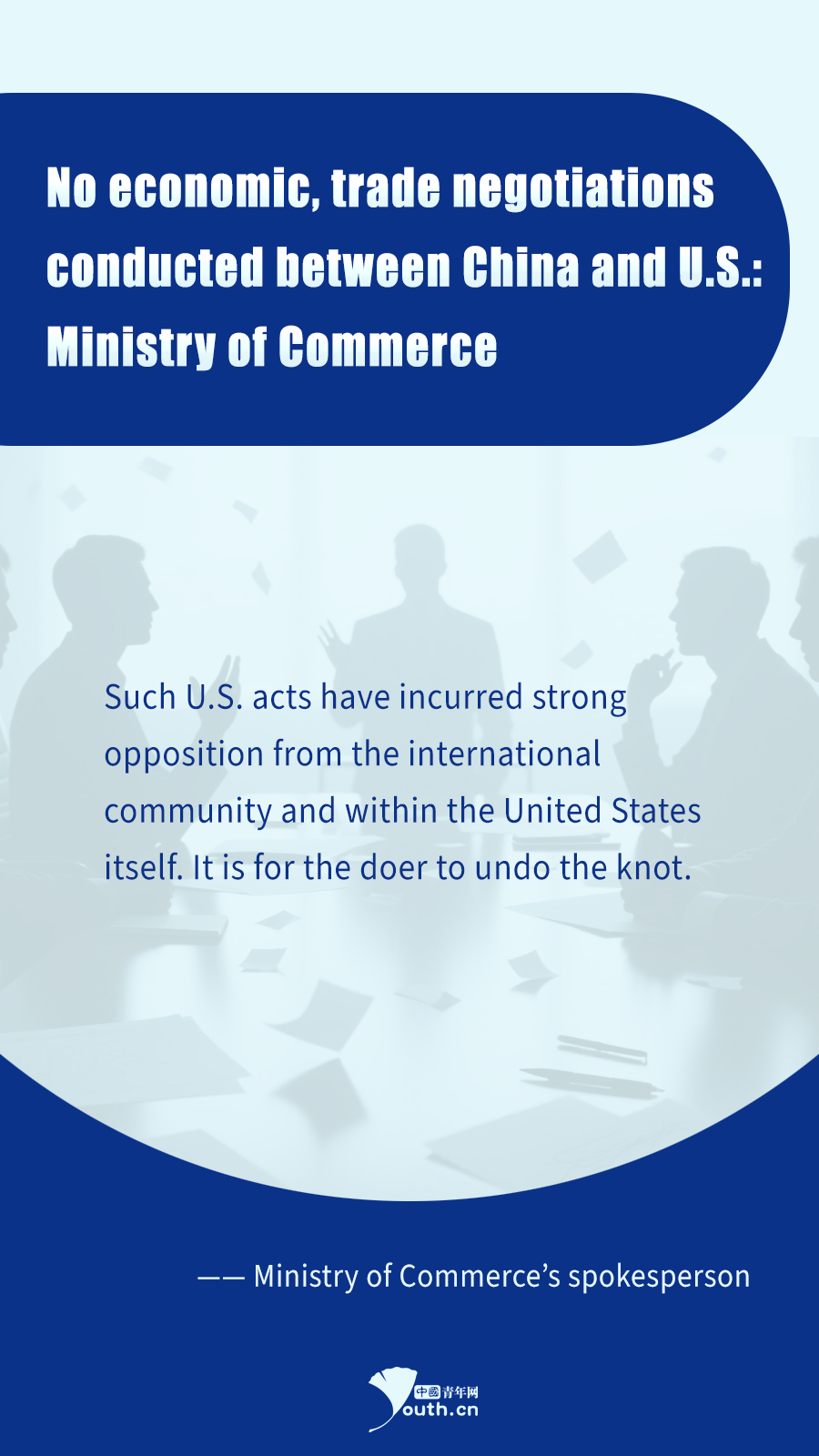 No economic, trade negotiations conducted between China and U.S ...