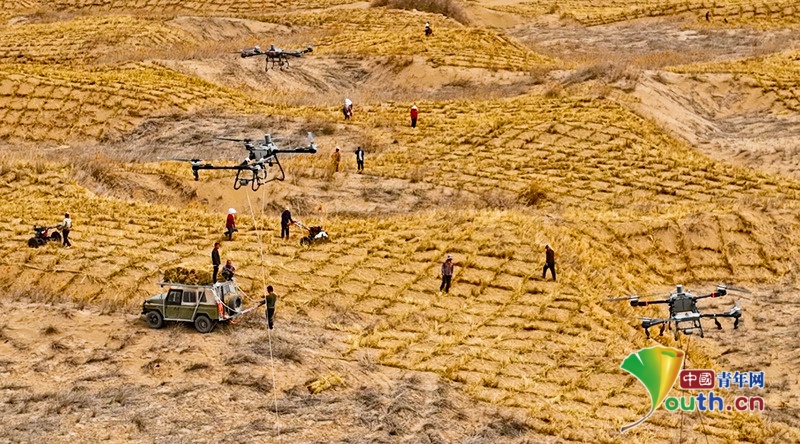 Drones turbocharge "Three-North" Desert Control Project_English__China ...